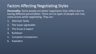 Case study on impact of personality, culture and gender on negotiation ...