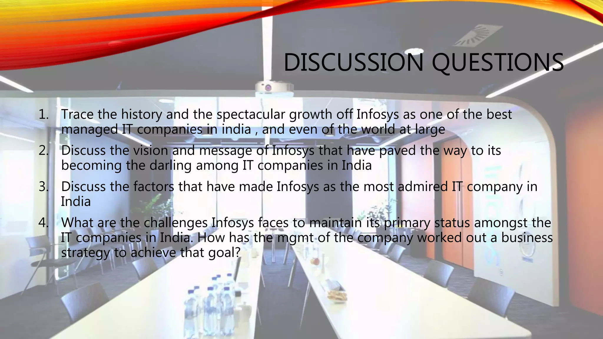 Case study on infosys technologies – the best | PPTX