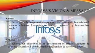 Case study on infosys technologies – the best | PPTX