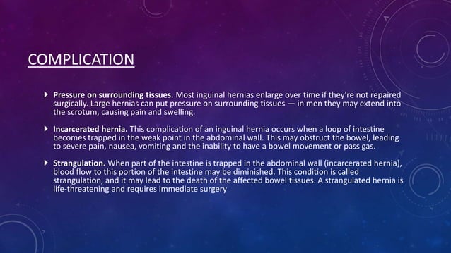 Case study on inguinal hernia | PPTX
