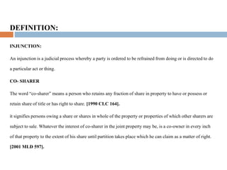 Case study on Injunction against co sharer.pptx