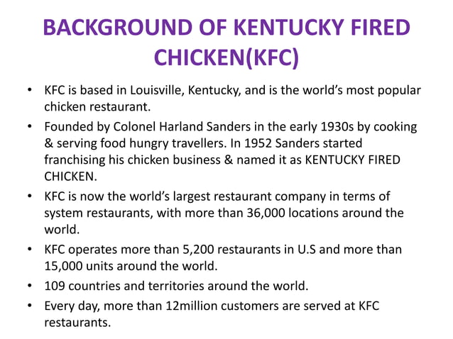 Case study on KFC | PPTX