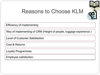 Case study on klm airlines | PPTX