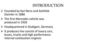 CASE STUDY ON MERCEDes benzzzzzzzzzzzzzzz | PPTX