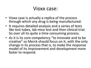 Case study on merck | PPTX