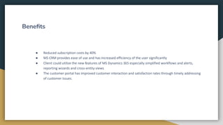 Case Study on Microsoft Dynamics 365 Implementation for Sales and ...
