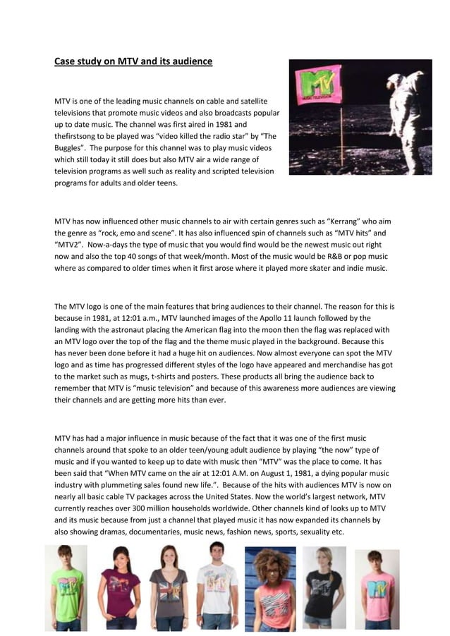 Case study on mtv | PDF