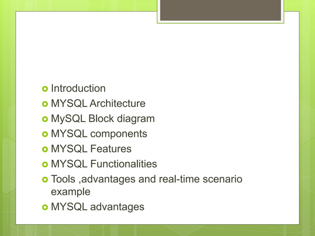 Case study on mysql in rdbms | PPTX