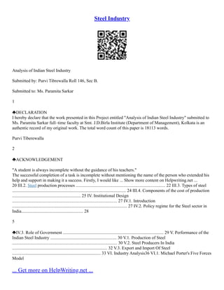 Case Study On Nucor Corp | PDF