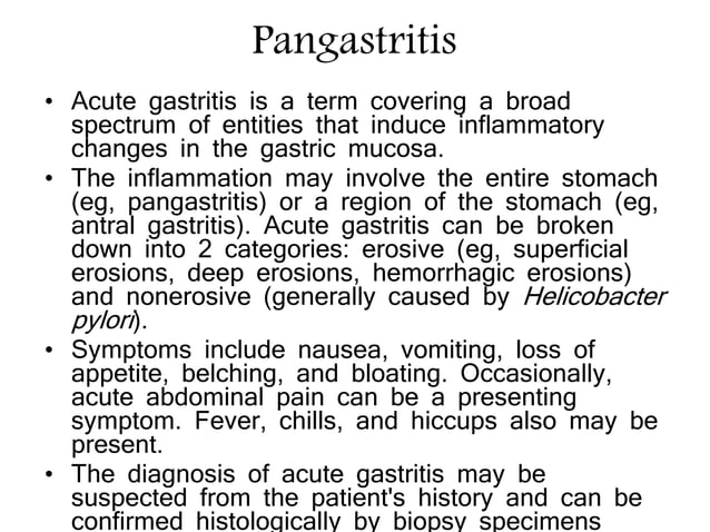 Case study on pangastritis with pancreatitis | PPTX