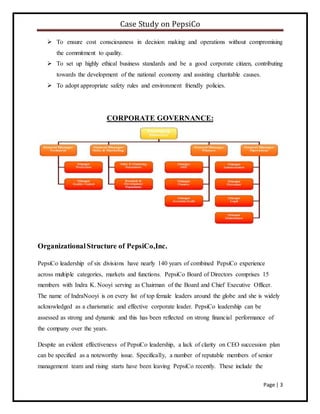 Case study on pepsi co | DOCX