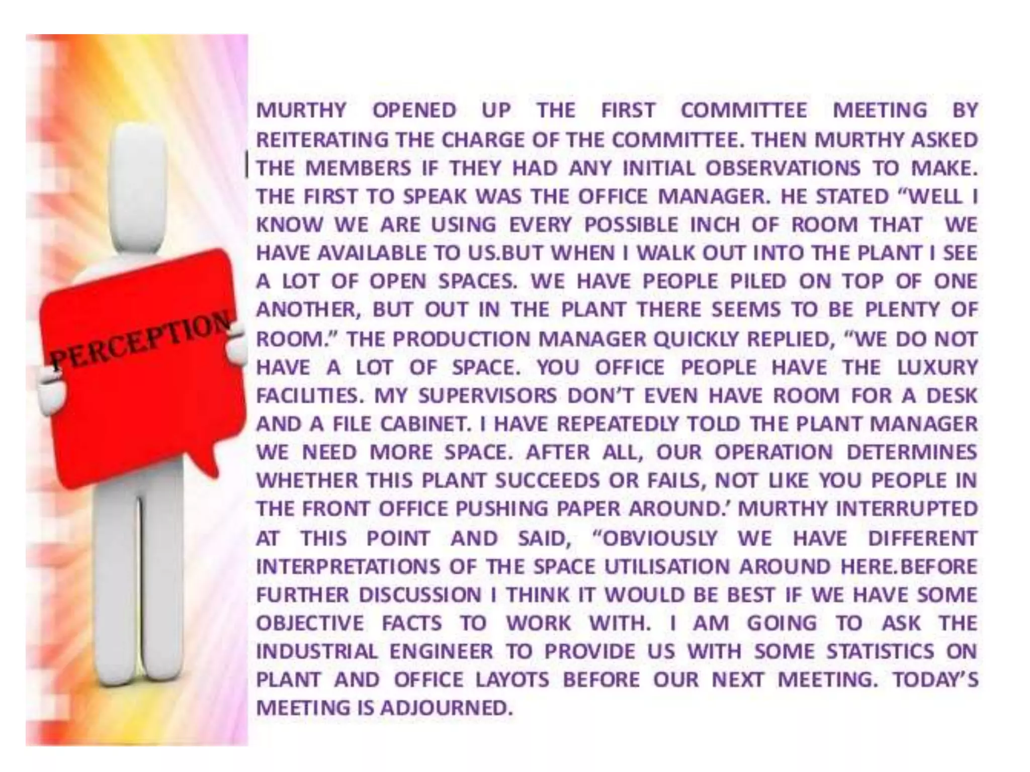 Case study on perception | PPTX