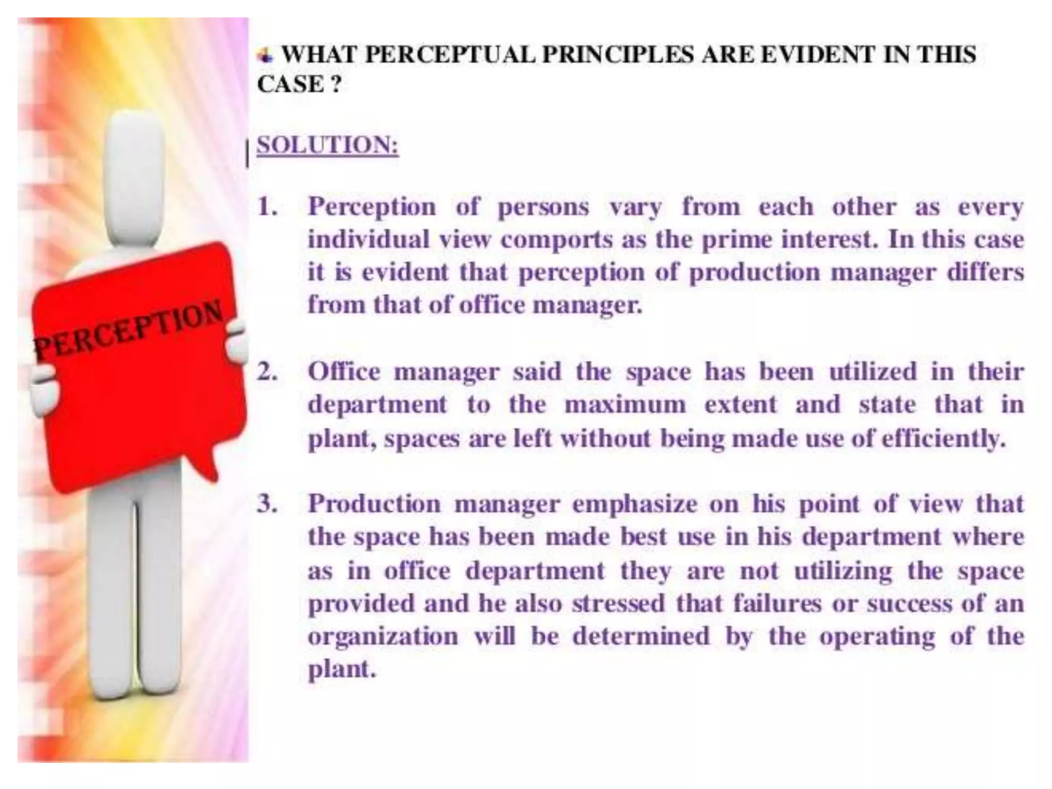 Case study on perception | PPTX