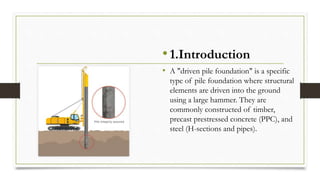Case study on pile foundation review | PPTX