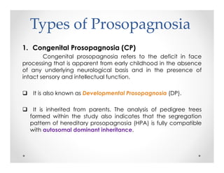 Prosopagnosia case study (Facial Blindness) by Umme Habeeba A Pathan | PPT