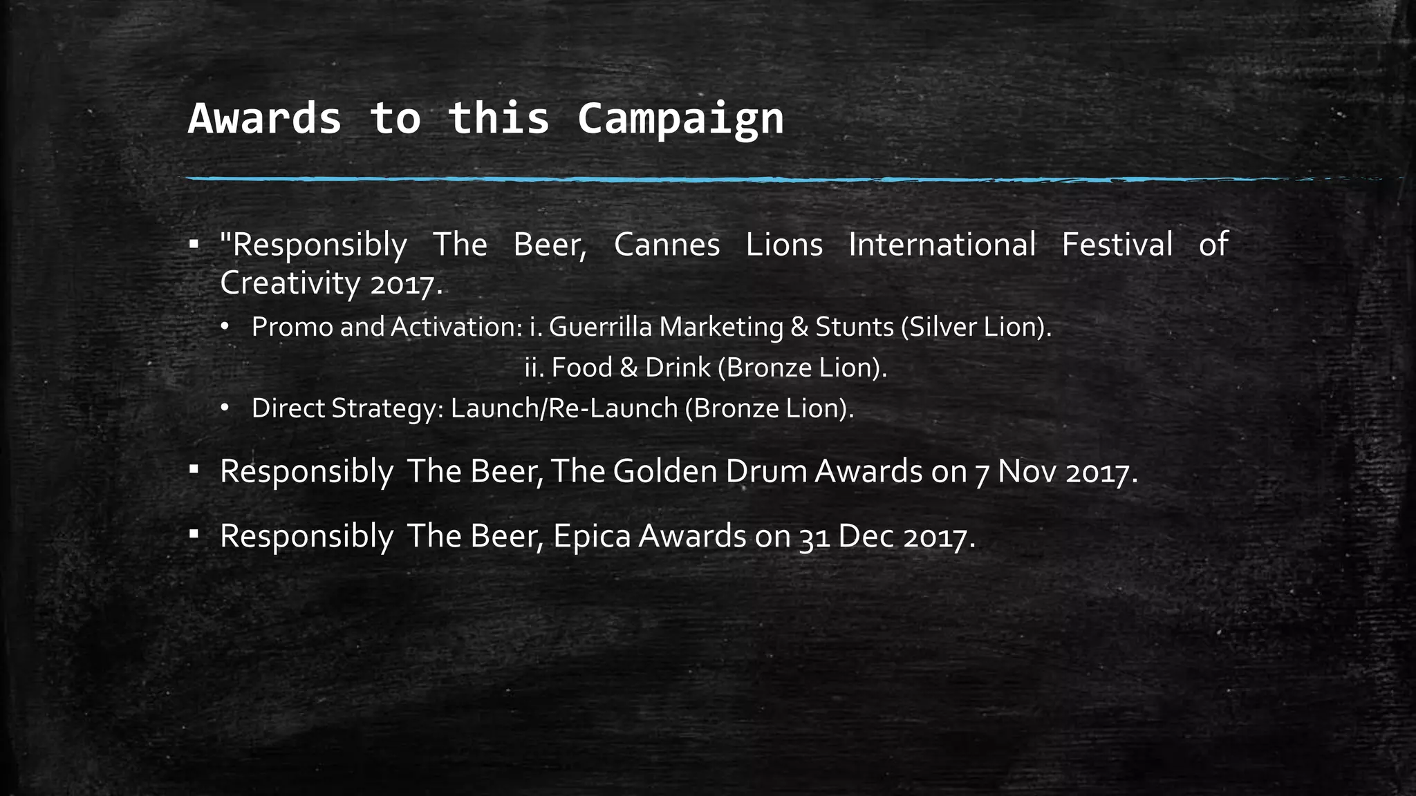 Responsibly, the beer | PPT