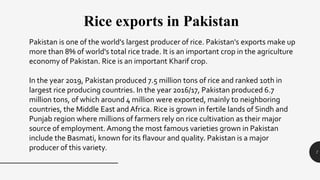 Case study on rice value chain of pakistan | PPTX | Agriculture ...