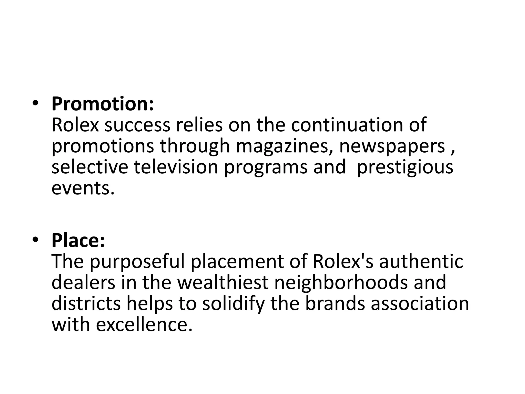 Case study on rolex | PPTX