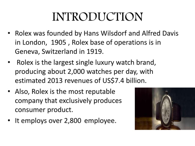 Case study on rolex | PPTX