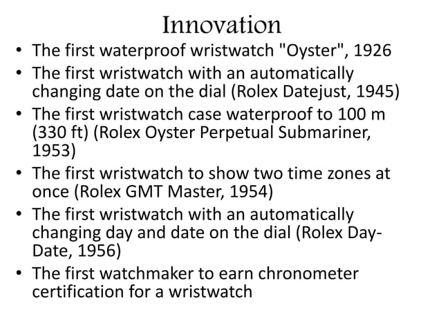 Case study on rolex | PPTX
