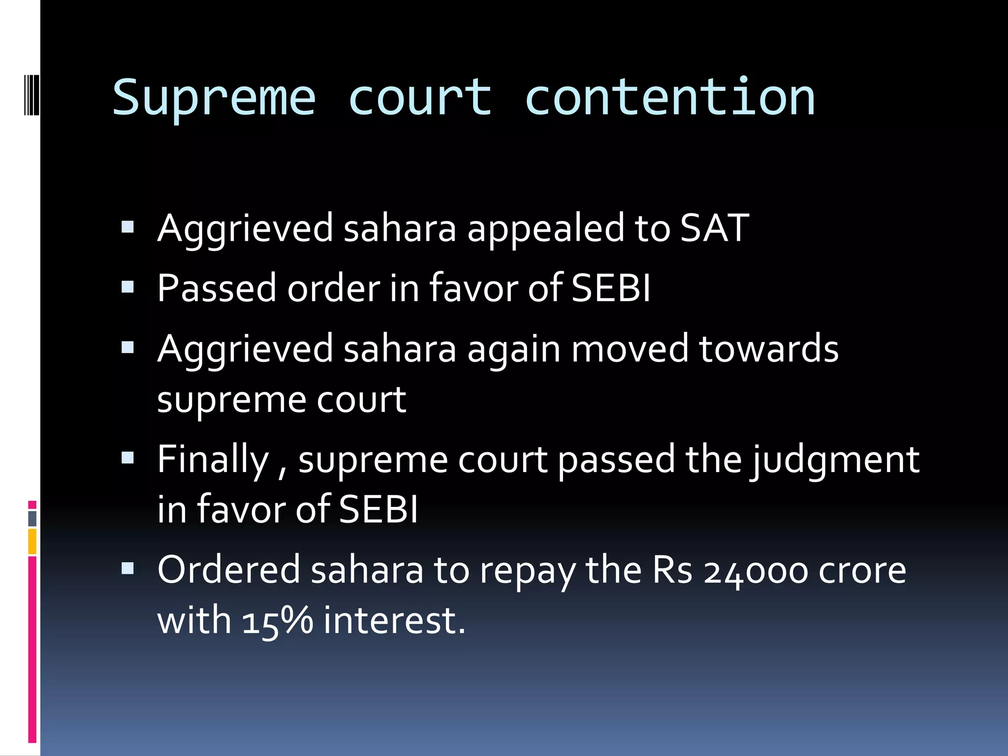 Case study on sahara parivar scam | PPTX