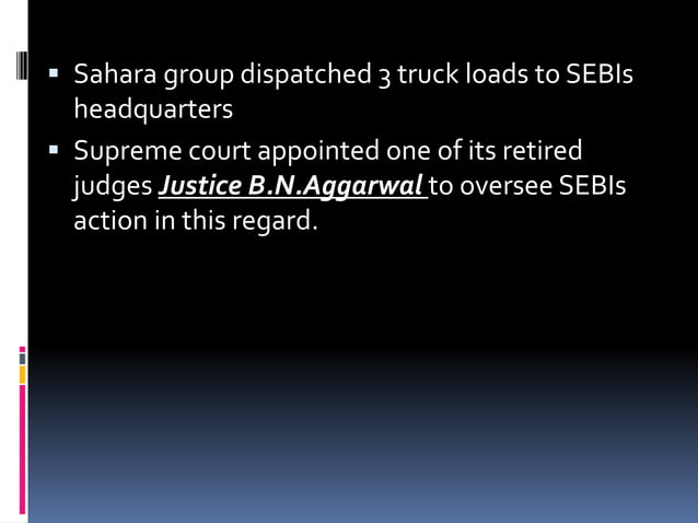 Case study on sahara parivar scam | PPTX