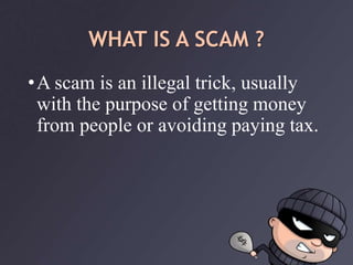 Case study on scams in india | PPTX