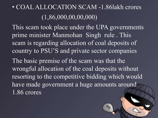 Case study on scams in india | PPTX