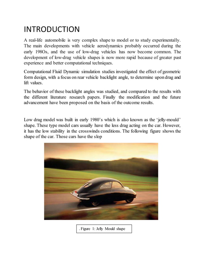 Case study on shape optimization for fast back | DOCX