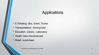 Case study on smart card (embeded system) based on IOT | PPTX