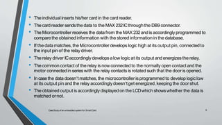 Case study on smart card (embeded system) based on IOT | PPTX