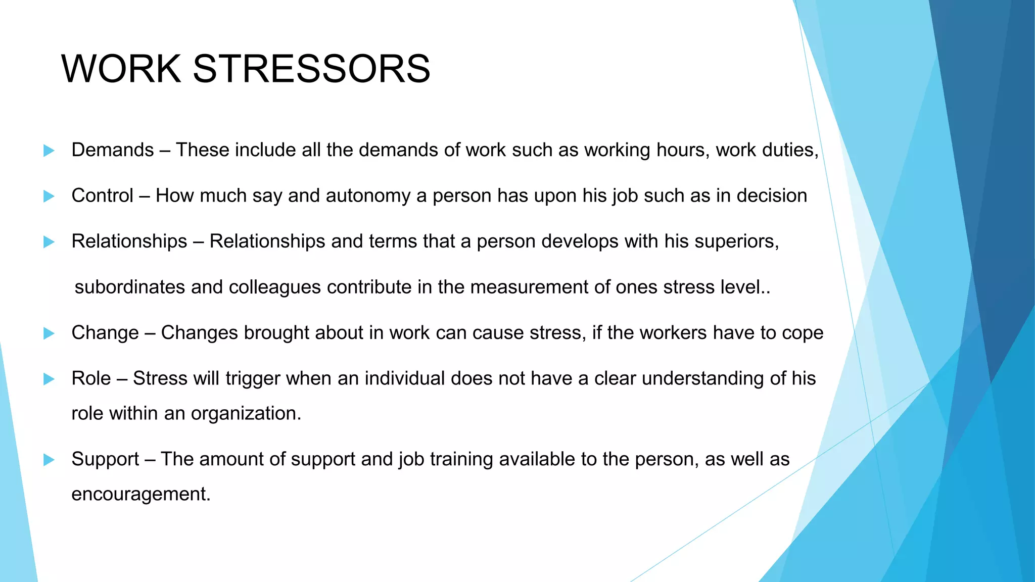 Case study on stress at work final | PPTX