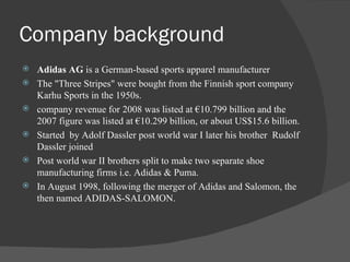 Case Study On Supply Chain Of Adidas | PPT