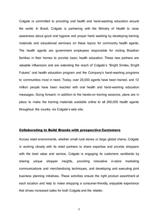 CASE STUDY ON THE FACTORS THAT LEAD TO THE GLORY OF COLGATE BRAND | DOCX