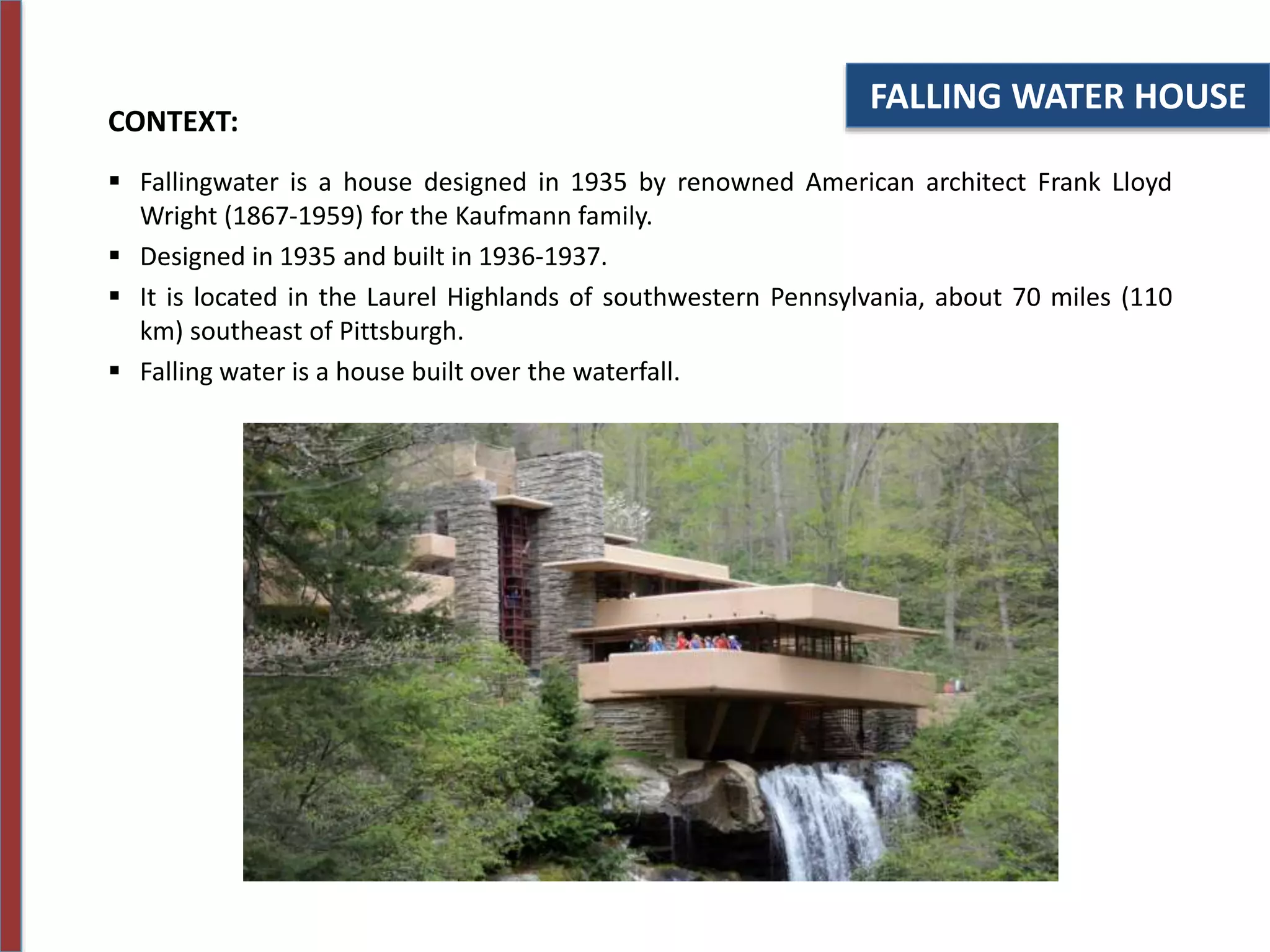 The Falling Water House Case Study | PPTX