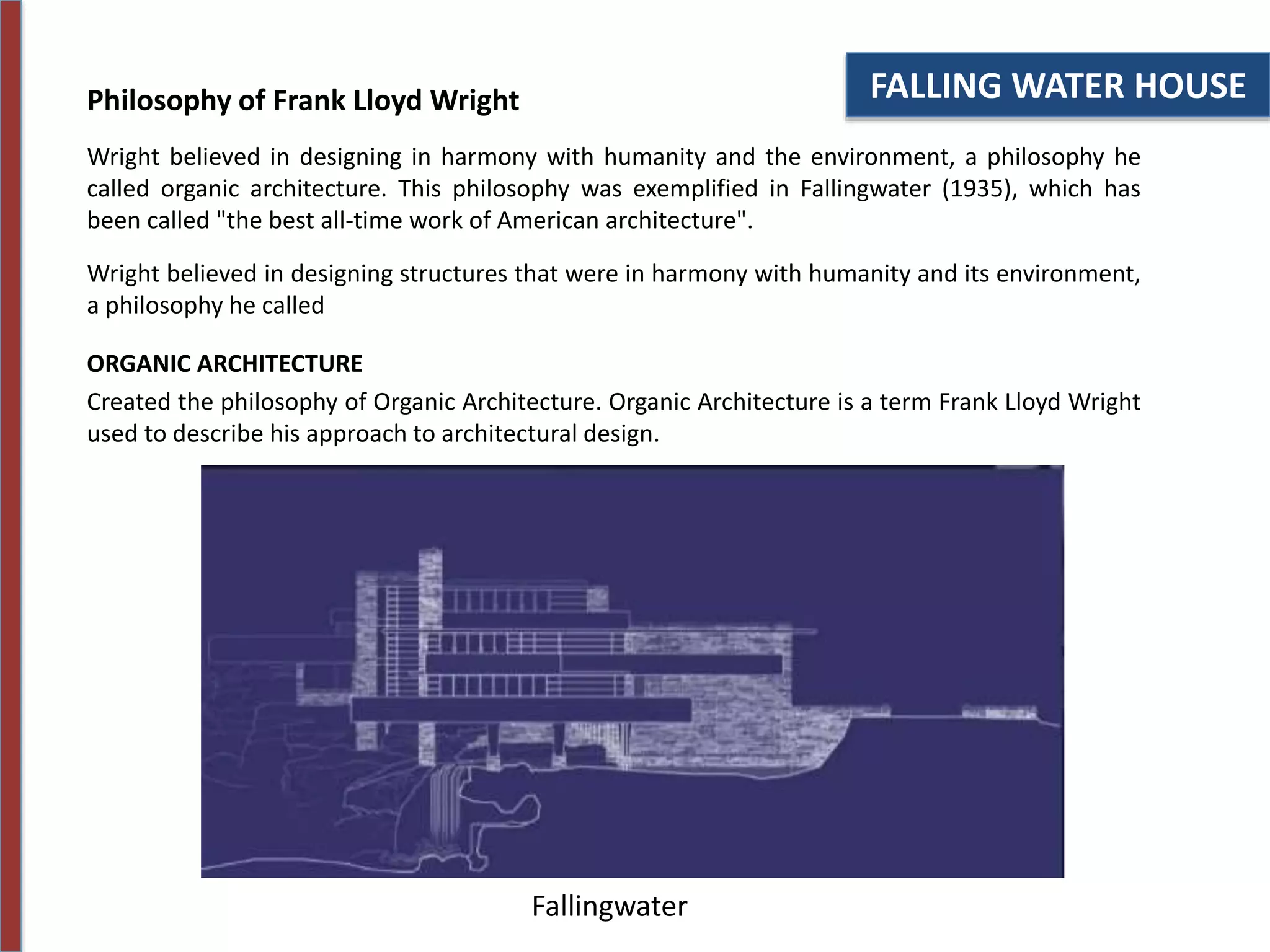 The Falling Water House Case Study | PPTX
