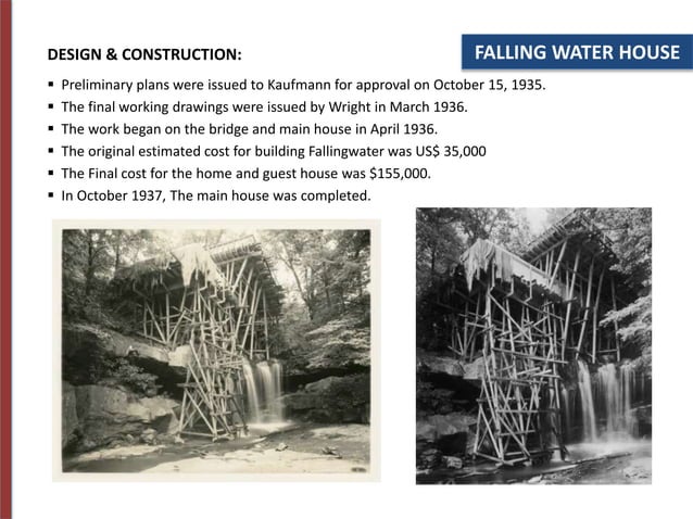 The Falling Water House Case Study | PPTX | Landscaping | Home & Garden