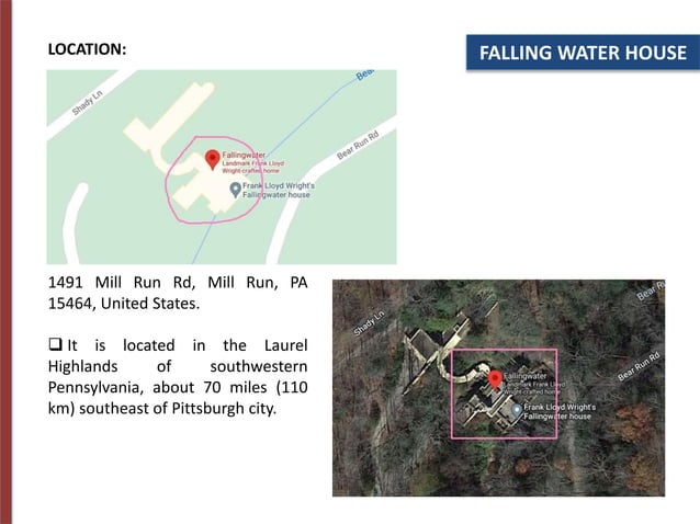The Falling Water House Case Study | PPTX | Landscaping | Home & Garden