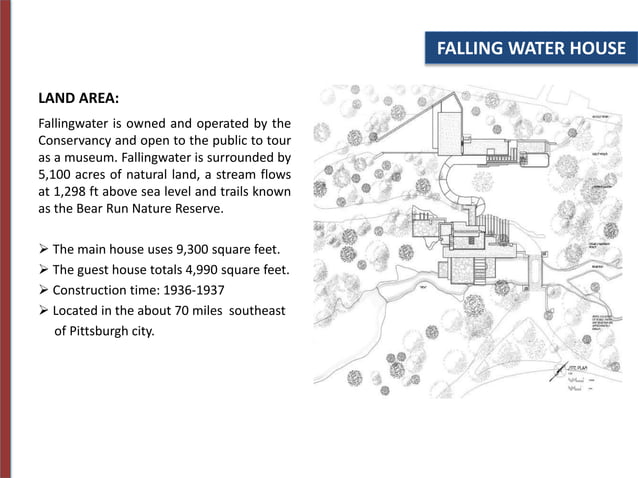 The Falling Water House Case Study | PPTX | Landscaping | Home & Garden
