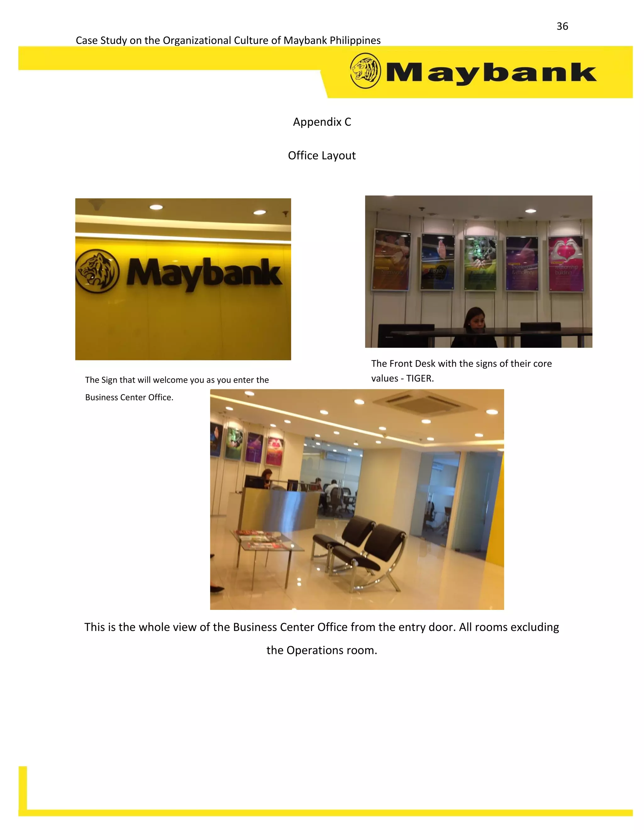 Case study on the organizational culture of maybank philippines | PDF