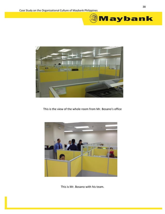 Case study on the organizational culture of maybank philippines | PDF ...