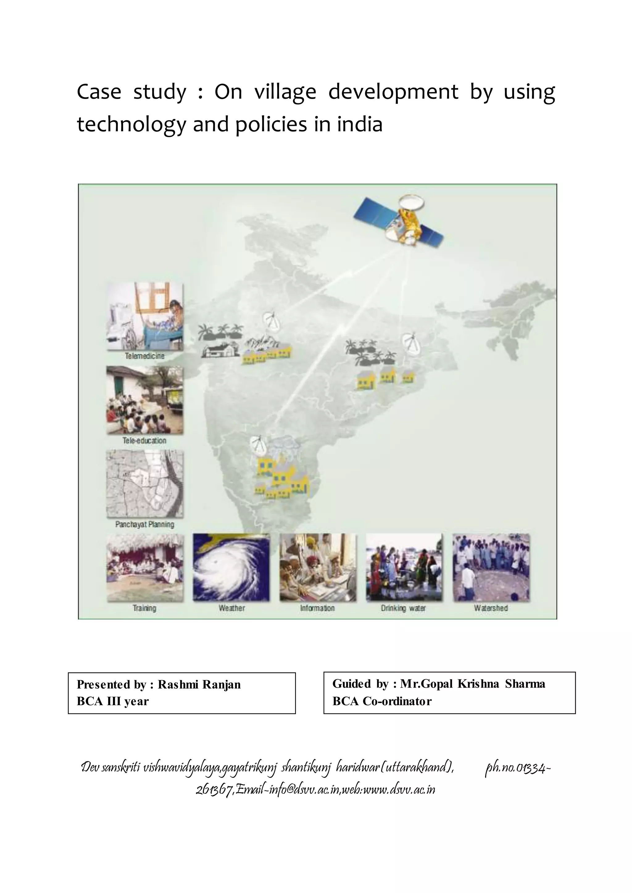 Case study on village devp. | DOCX