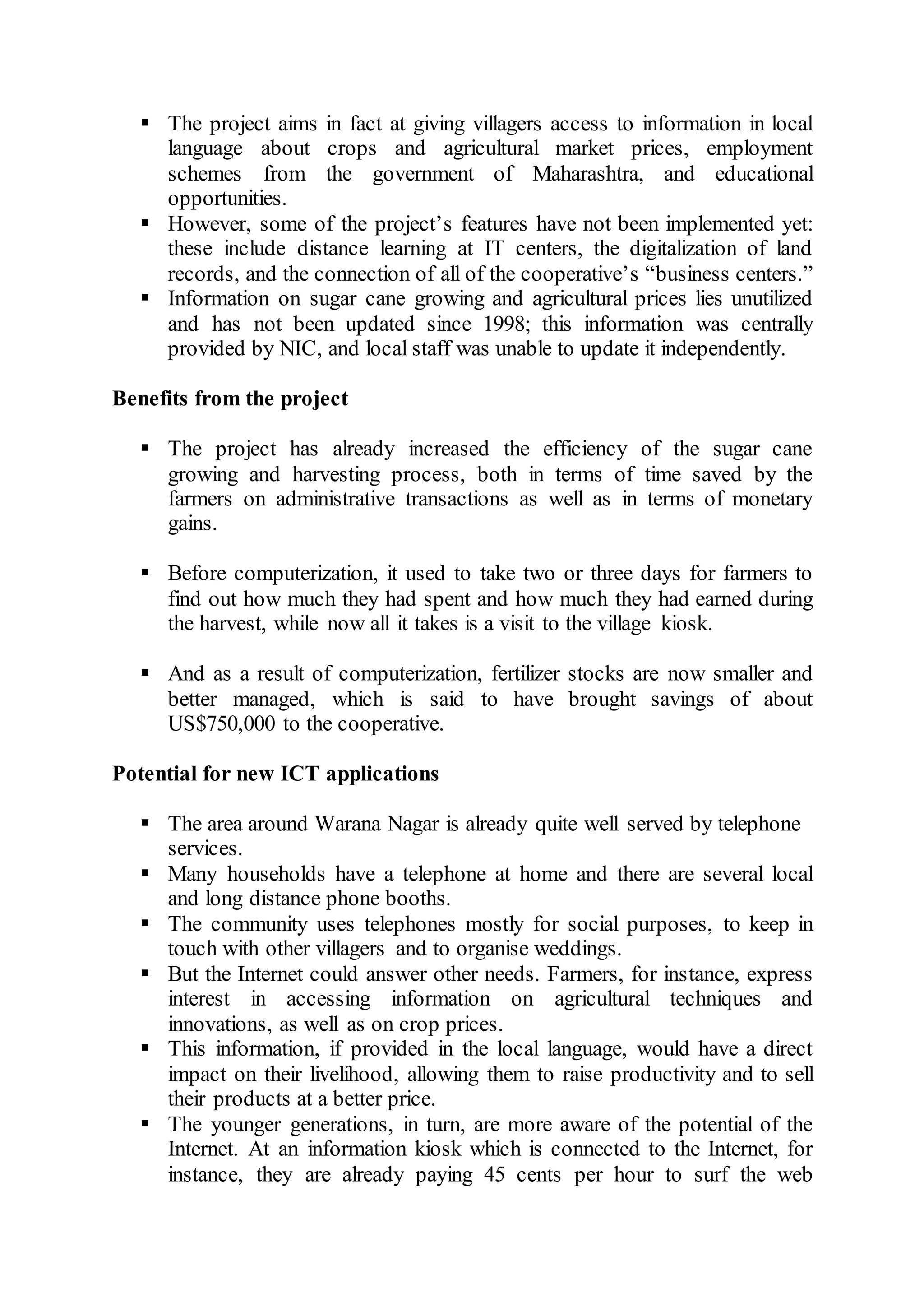 Case study on village devp. | DOCX