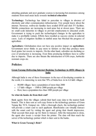 Case study on village devp. | DOCX