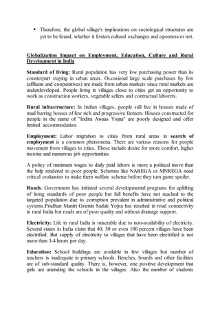 Case study on village devp. | DOCX