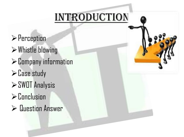 Case study on whistleblowing | PPTX | Business | Business and Finance