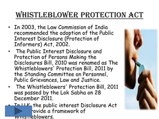 Case study on whistleblowing | PPTX