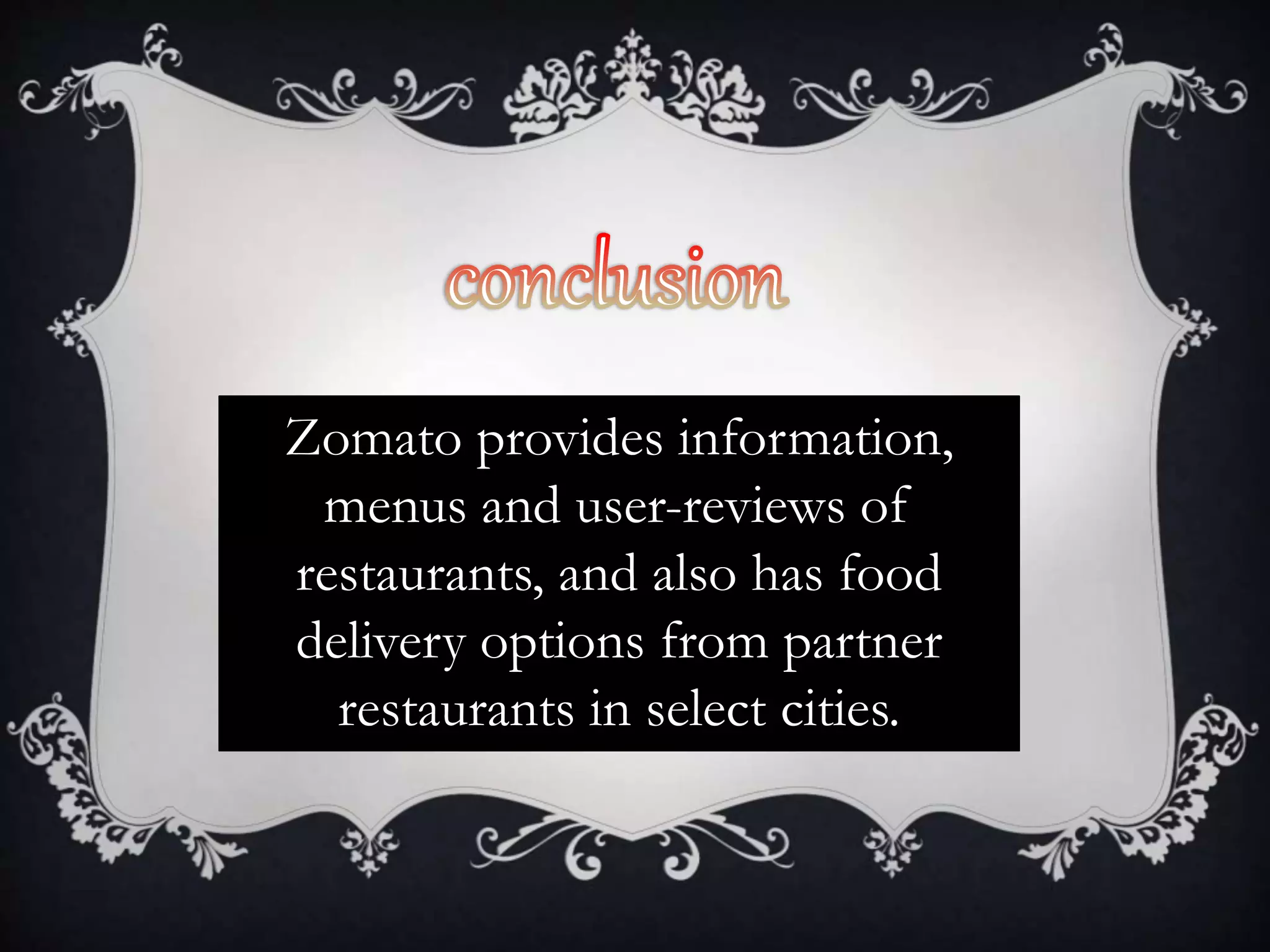 Case study on zomato by mukul | PPT