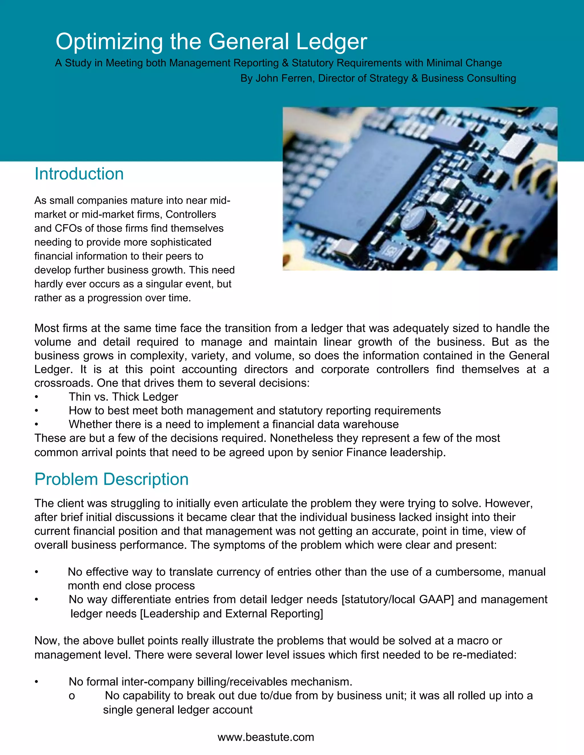 Case study optimizing_the_general_ledger | PDF