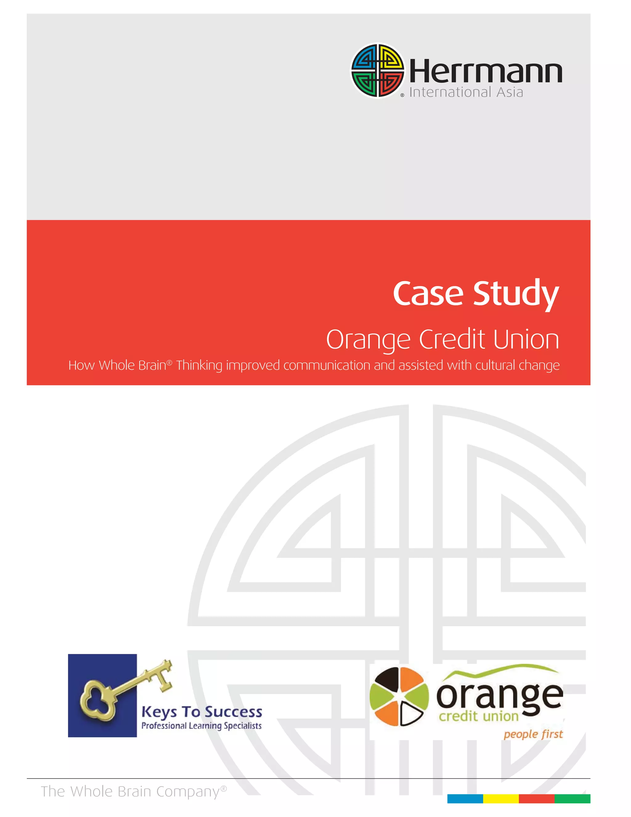 Orange Credit Union: Improving Teamwork, Trust and Board Meetings | PDF
